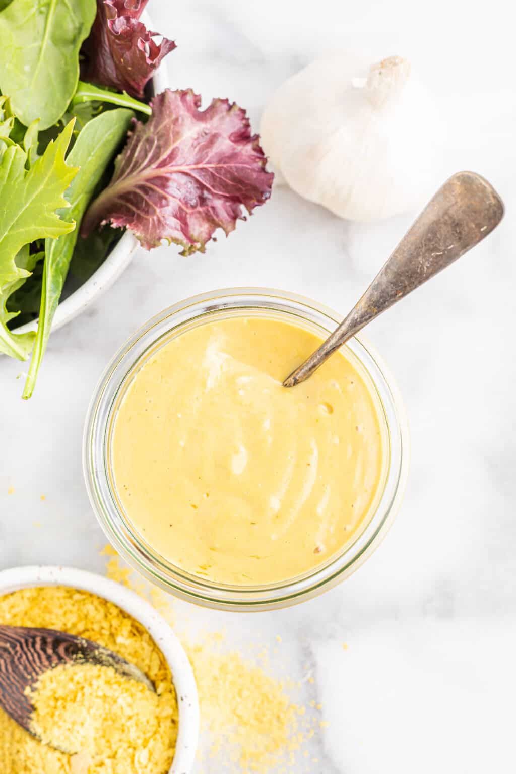 Creamy Nutritional Yeast Salad Dressing 🧉 - Cast Iron Keto