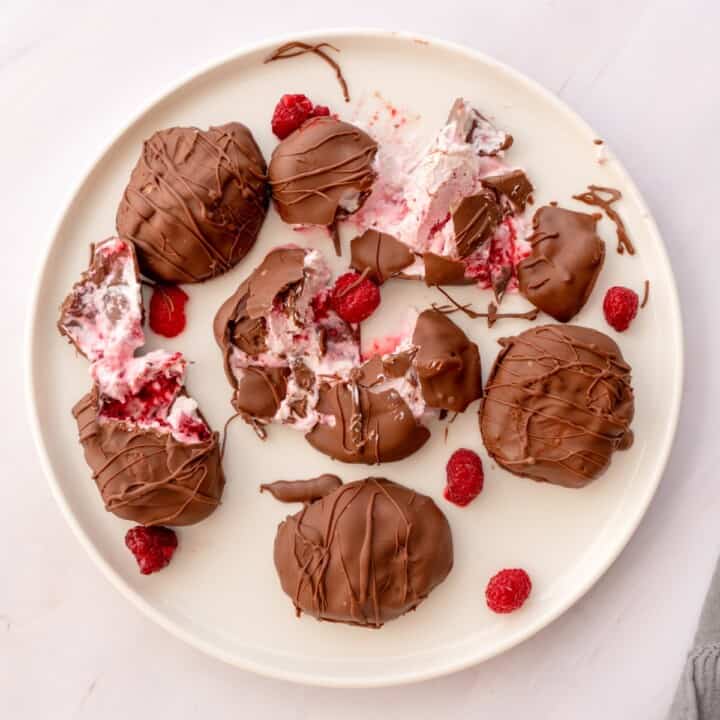 3 Ingredient Frozen Yogurt Bites Recipe 🍫 - Cast Iron Keto