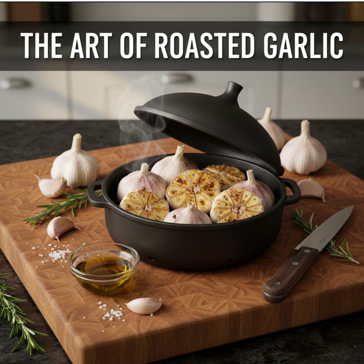 How to Roast Garlic in a Cast Iron Garlic Roaster (Step-by-Step)